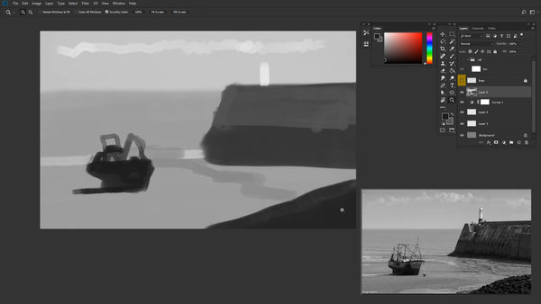 Black and White Photo Studies (Skill Drill) – ctrlpaint